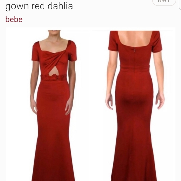 bebe | Dresses | Red Bebe Formal Dress | Poshmark